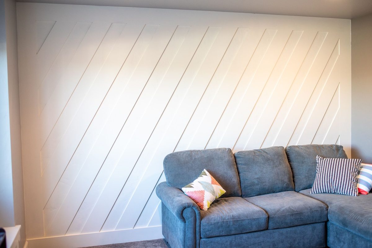 DIY Accent Wall: Coastal Lean - Woodgrain