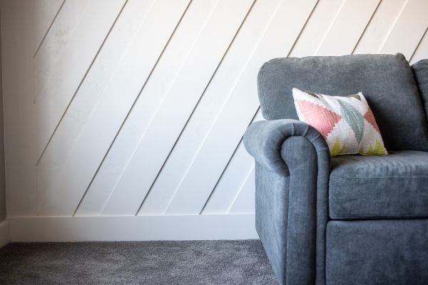 DIY Accent Wall: Coastal Lean - Woodgrain