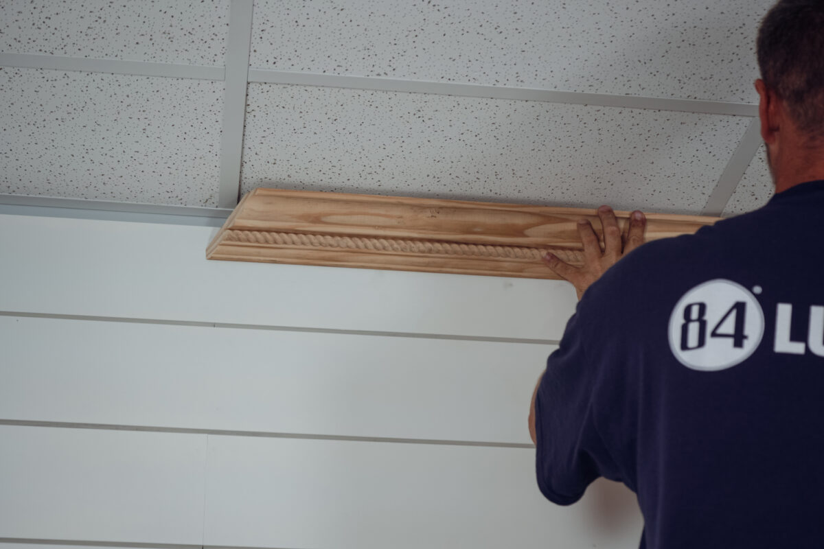 84 Lumber Installation - Woodgrain