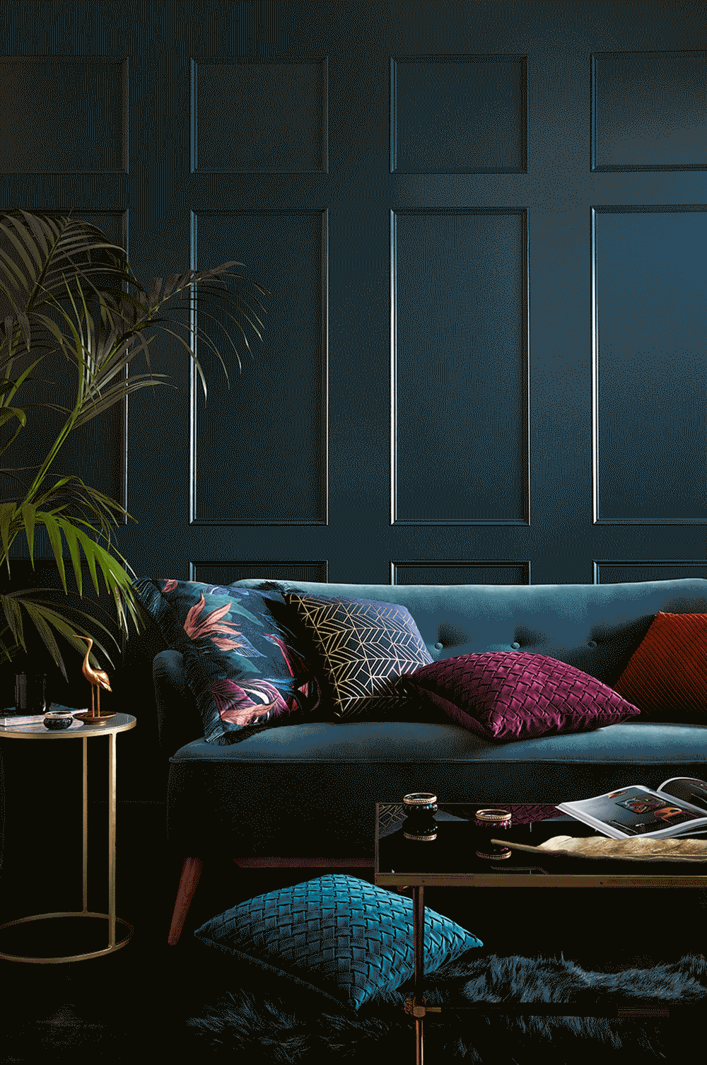 Moody Gothic Interior Design - Woodgrain